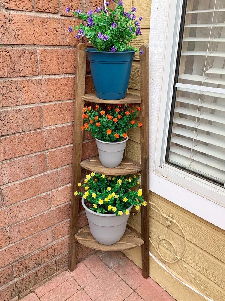 2 Bundles Artificial Flowers Outdoor Decoration UV Resistant Plants Plastic Fake Window Box Home Garden Office Wedding Decor