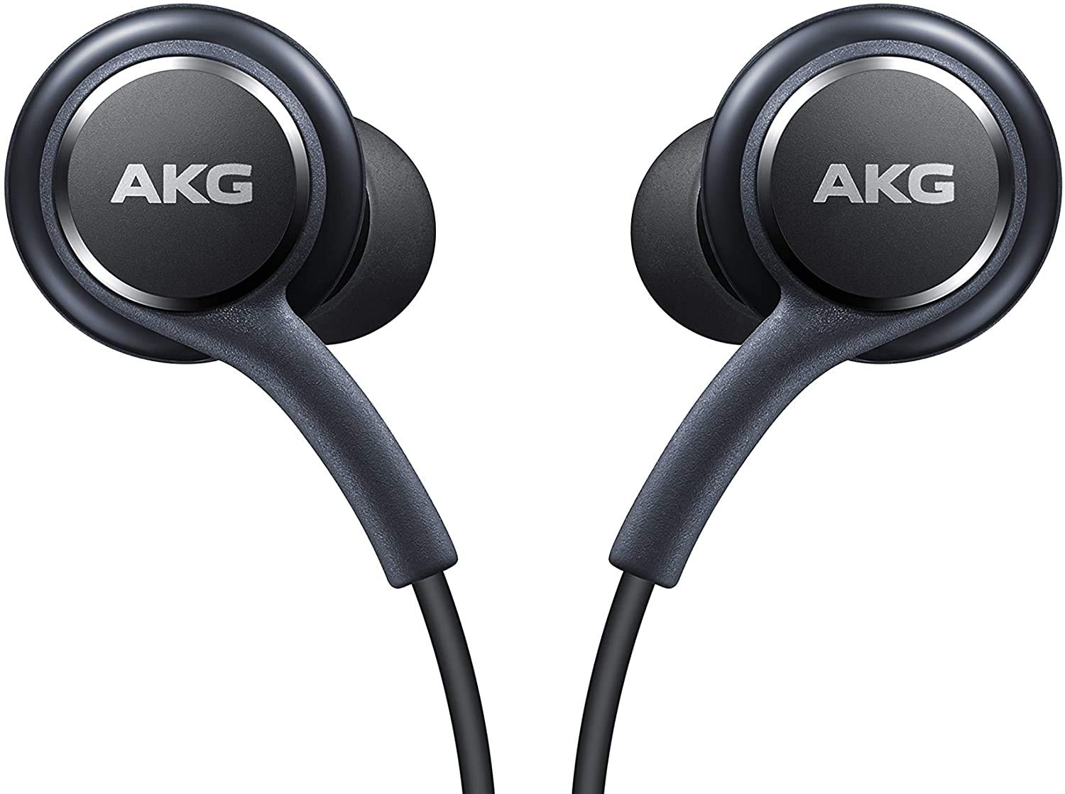 ElloGear OEM Earbuds Stereo Headphones for Samsung Galaxy S10 S10e Plus Cable - Designed by AKG - with Microphone and Volume Buttons (Grey)