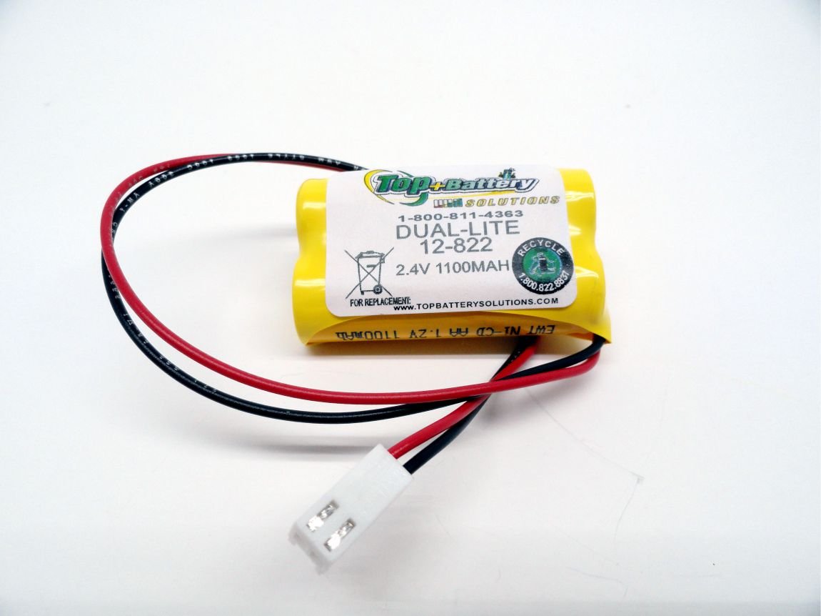 5PCS Dual-Lite 12-822,0120822 Replacement Battery