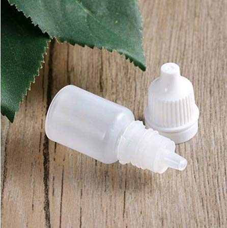 25Pcs 3ml Mini Empty Refillable Clear Plastic Dropper Bottles Portable Soft Squeezable Eye Liquid Storage Container with Plug and Screw Cap