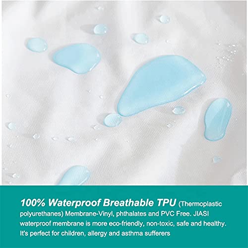 SheetWorld Waterproof Fitted Portable Mini Crib Mattress Protector Pad Cover, 100% Bamboo Jacquard Breathable, Boys and Girls, Size 24 x 38