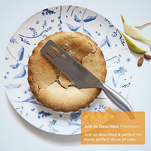 Jean-Patrique Chef's Stainless Steel Serrated Slicer and Server | Unique Serrated Design | A Perfect Cake Slicer and Server, Lasagna Cutter, Spatula, Brownie Cutter or Pizza Lifter | from