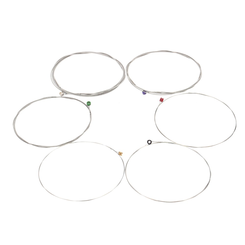 5 Packs Full Set Orphee RX17 Nickel Alloy Colorful Ball-End Electric Guitar Strings Standard Tension 010-046