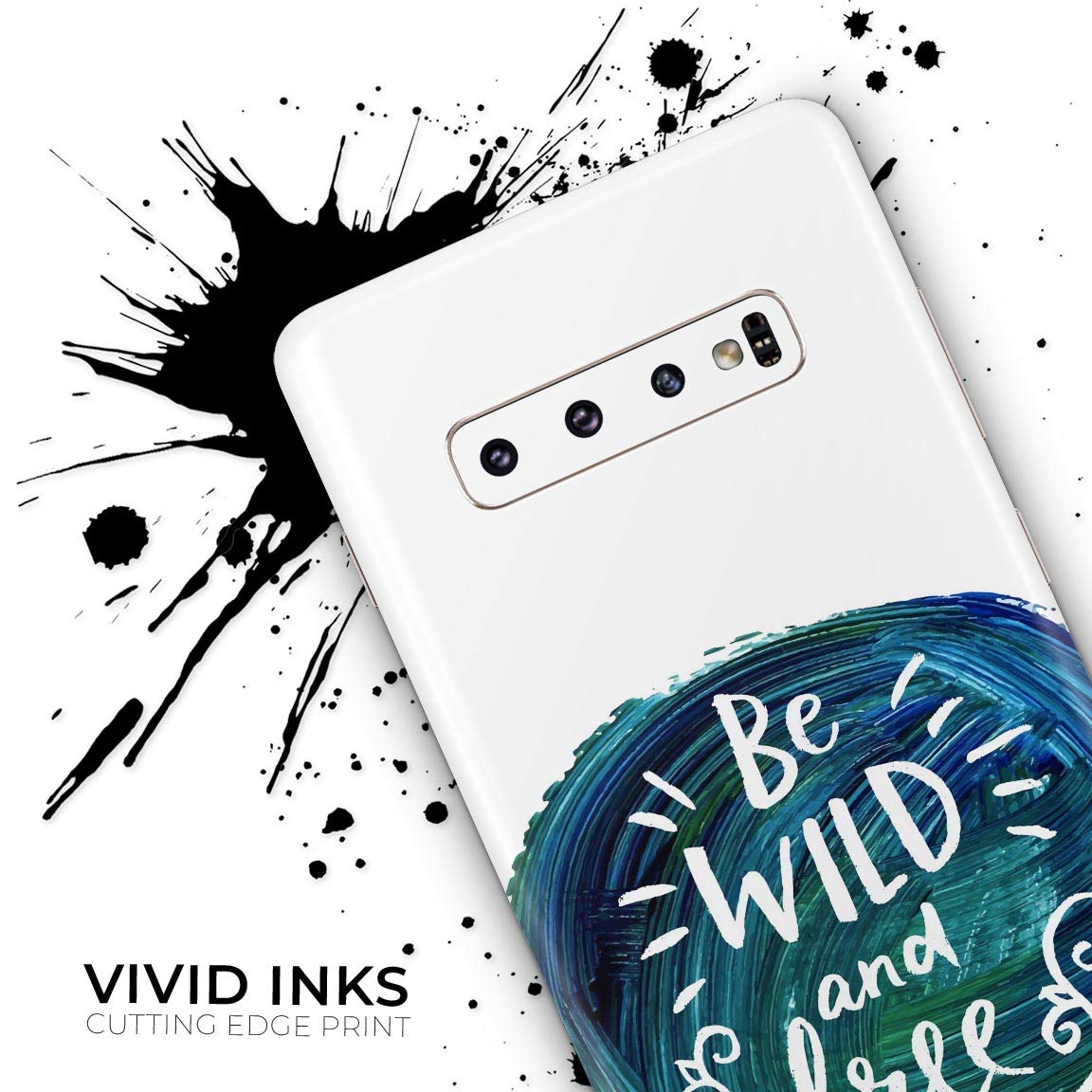 DesignSkinz Be Wild and Free Protective Vinyl Decal Wrap Skin Cover Compatible with The Samsung Galaxy S20 (Screen Trim & Back Glass Skin)