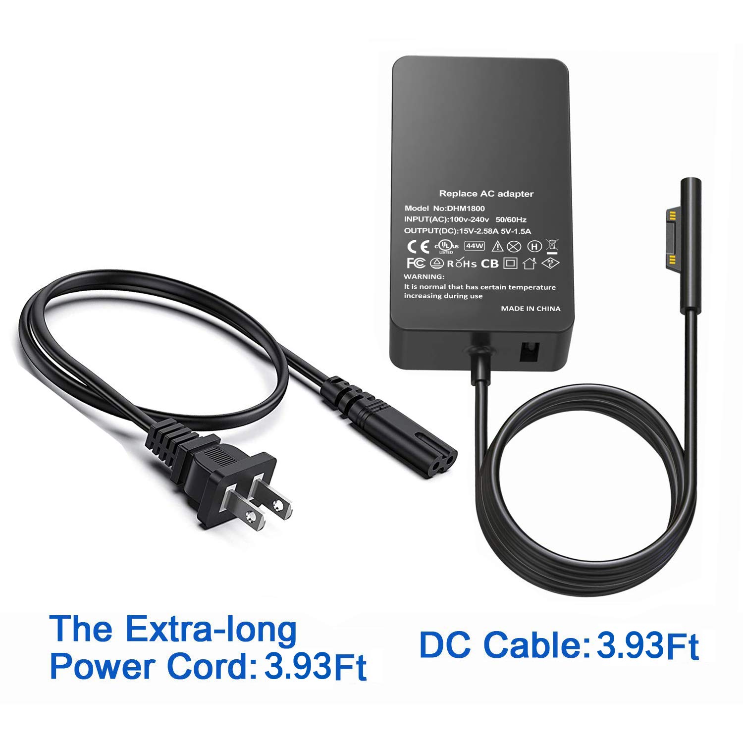 Pro Charger Laptop Charger,Smartwifi 15V 4A 65W Portable Charger for Pro 3/4/5/6/7/X Laptop1/2/3 & Pro & Book1/2 and Go 1/2