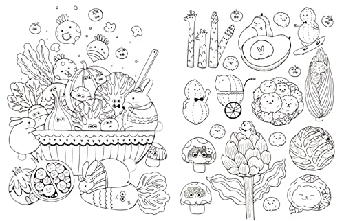 A Million Kawaii Cuties: The Sweetest Things to Color (A Million Creatures to Color)