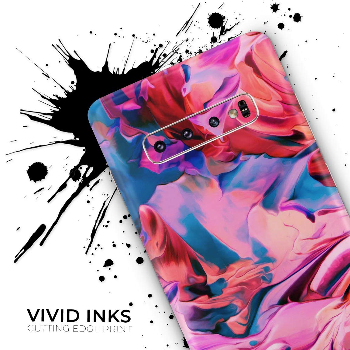 DesignSkinz Blurred Abstract Flow V16 Protective Vinyl Decal Wrap Skin Cover Compatible with The Samsung Galaxy S20 (Screen Trim & Back Glass Skin)