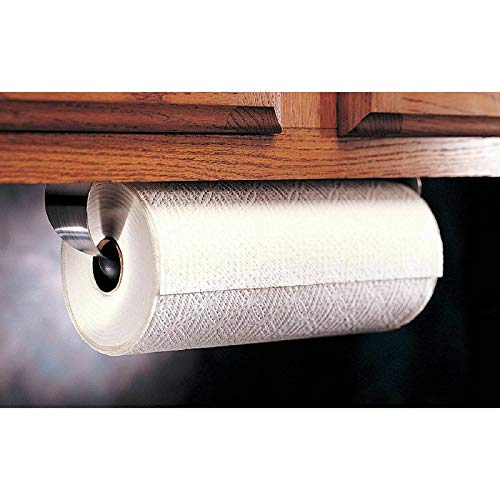 TSMST Paper Towel Holder Stainless Steel Under Cabinet/Wall-Mounted Paper Towel Rack for Kitchen, Bathroom, Easy to Install