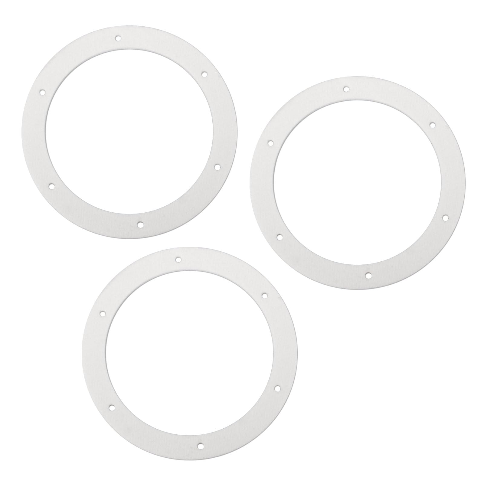 6 "Pellet Stove Exhaust Blower Gasket for Combustion Exhaust Fan Blower to Housing Seal, Pellet Stove White Gasket for Heatilator, Breckwell, Quadrafire, Englande Most Pellet Stoves 2100J - 3 Pack