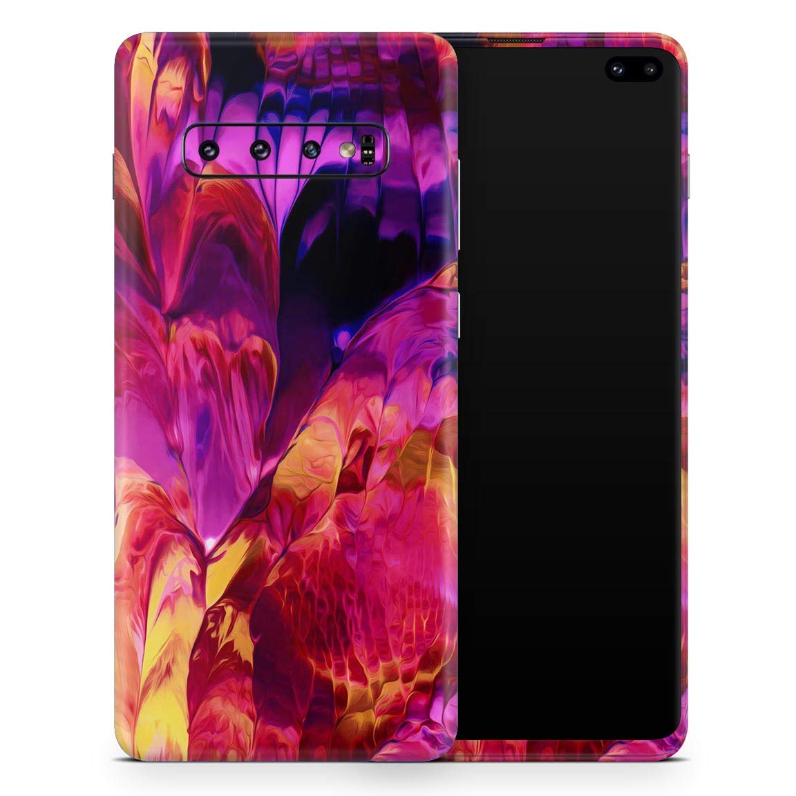 DesignSkinz Blurred Abstract Flow V28 Protective Vinyl Decal Wrap Skin Cover Compatible with The Samsung Galaxy S20 (Screen Trim & Back Glass Skin)