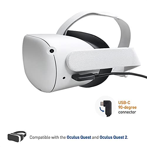 Cable Matters Unidirectional Active USB C Cable 16.4 ft for Oculus Quest 2 Headset (USB-A to USB-C Active Cable Compatible with The Oculus Link Cable Feature) in Black – 5 Meters / 16.4 Feet