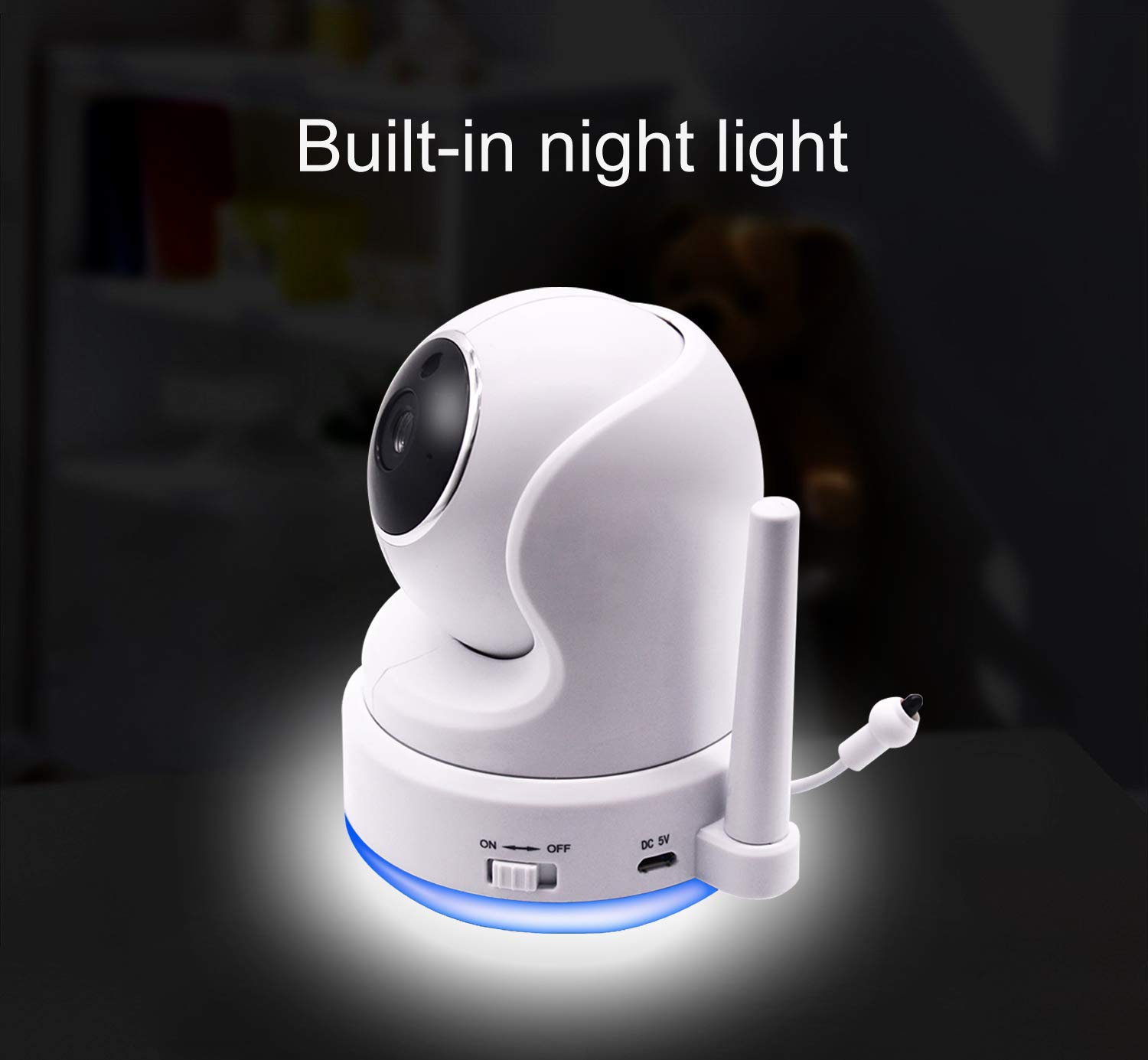 CasaCam BC200 Digital Wireless HD Pan & Tilt Baby Camera, Add-on Camera BM200, Two-Way Audio, Night Vision, Temperature Monitoring, Night Light and Lullabies