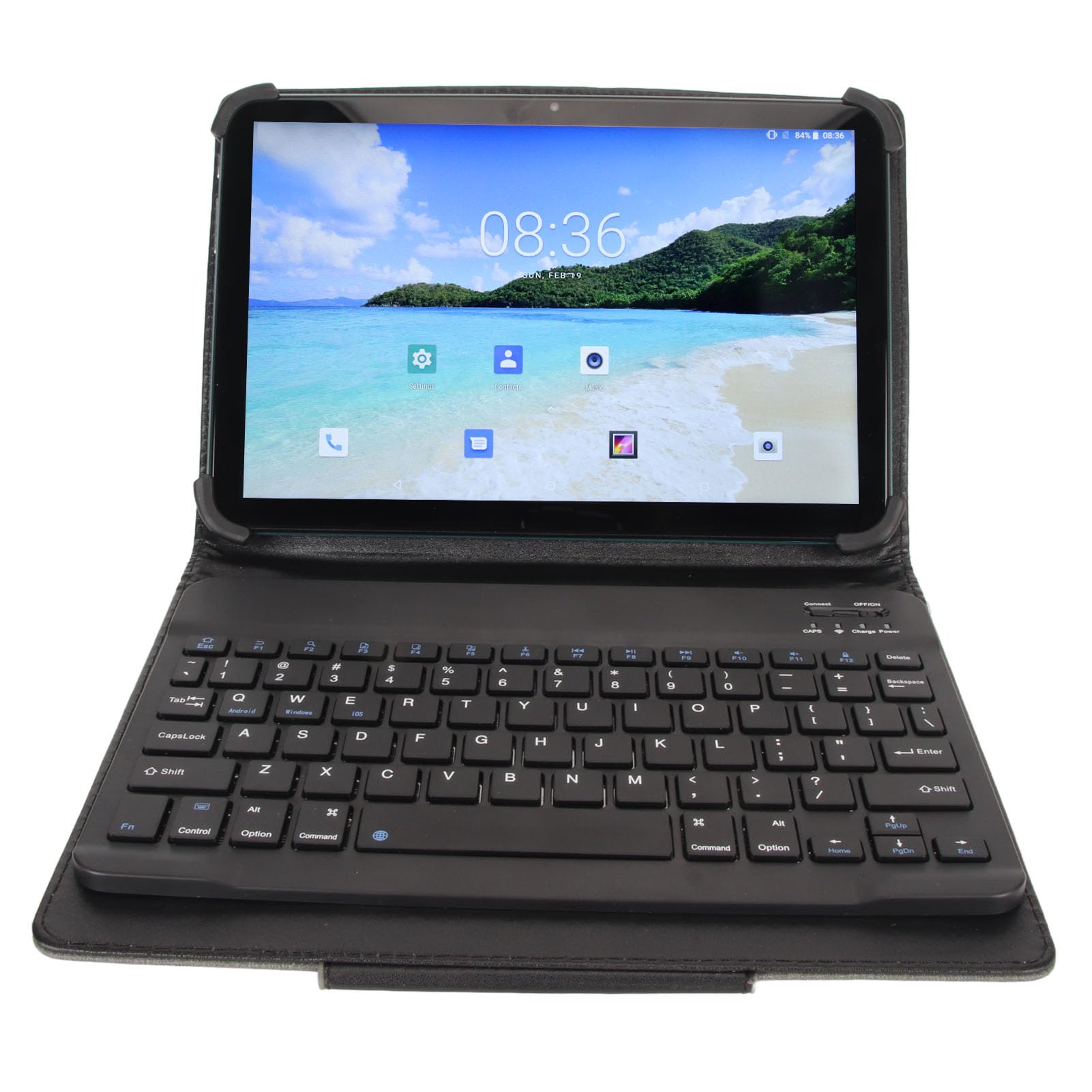 2 in 1 Tablet 10.1 inch Android 12 Tablet, Dual SIM Dual Standby 8GB+256GB Expandable Storage Octa Core 13MP Camera WiFi Tablet with Keyboard Mouse (US Plug)