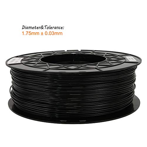 ENOMAKER ST-PLA (PLA++) 3D Printer Filament Black 1.75MM 1kg(2.2LBS) Spool Improved by New Formula for Creality CR-10 V2 Ender 3, Ender 3 pro V2