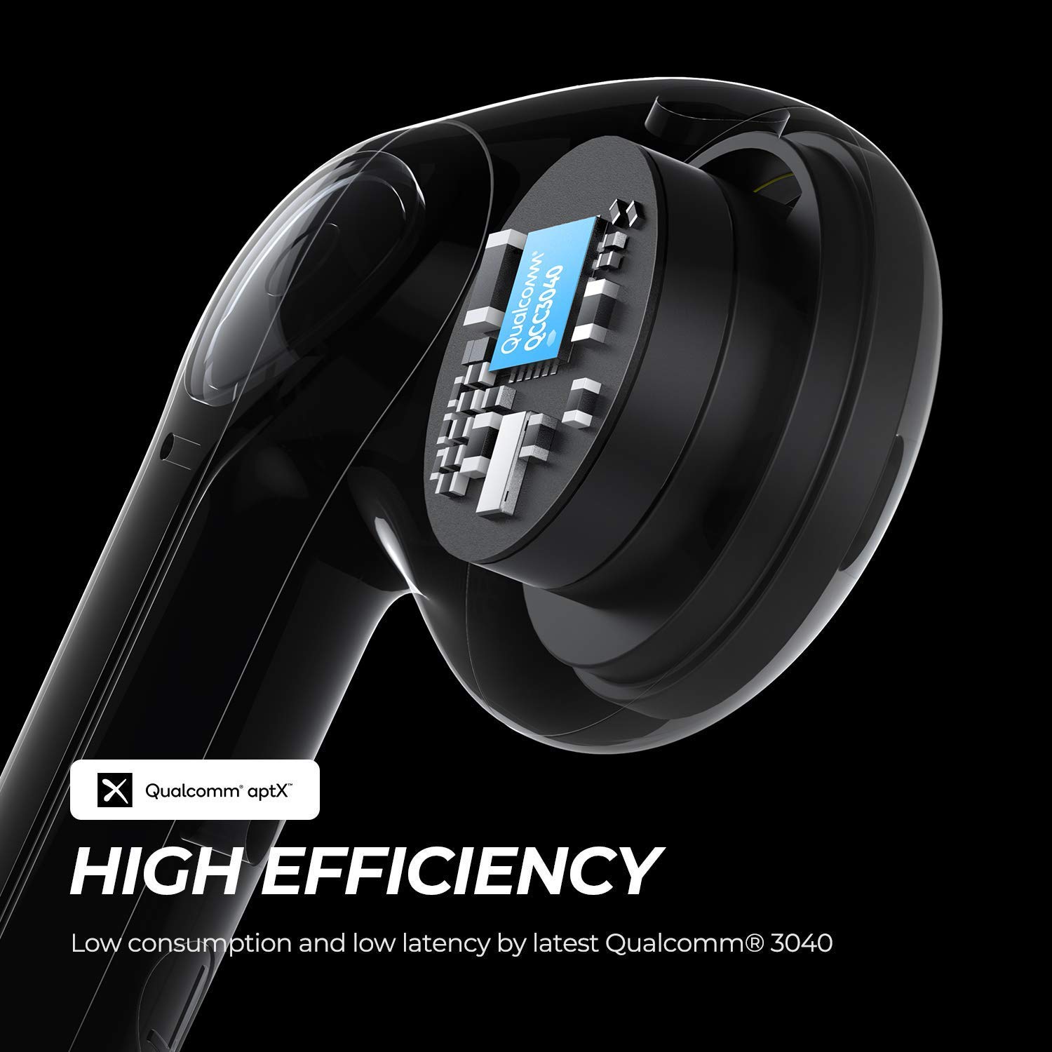 SoundPEATS T2 and TrueAir2 Black Wireless Earbuds