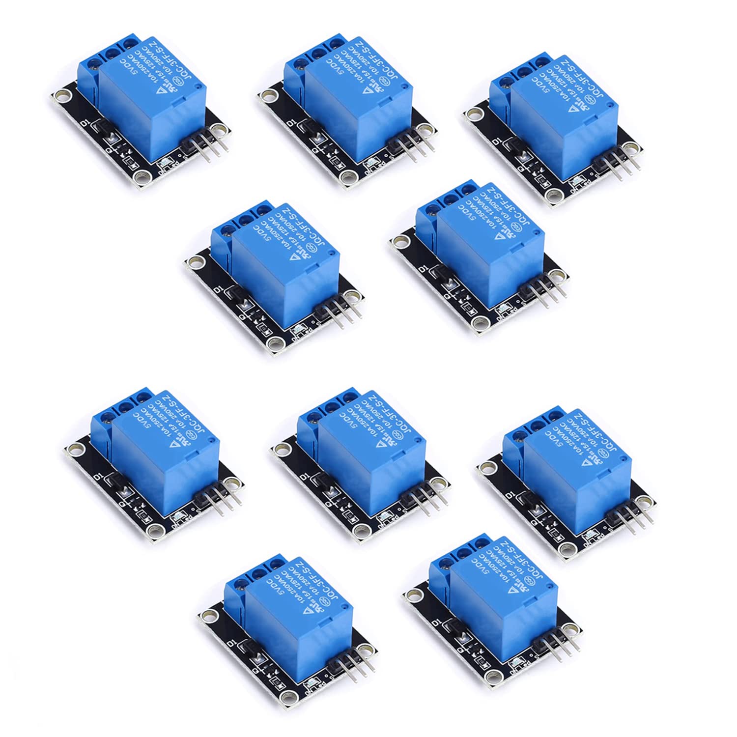 Teyleten Robot 1 Channel 5V Relay Module Board Shield Relay Board Ky-019 for PIC AVR DSP ARM Arduino 10pcs