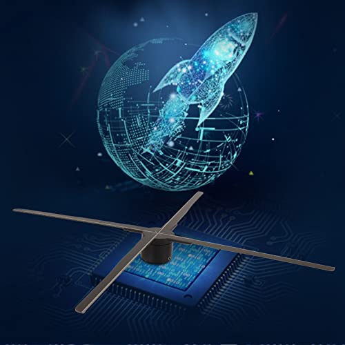 3D Hologram Fan, 8GB Memory Card Holographic Advertising Display 968 LED HD 100β240V for Business for Store (US Plug)