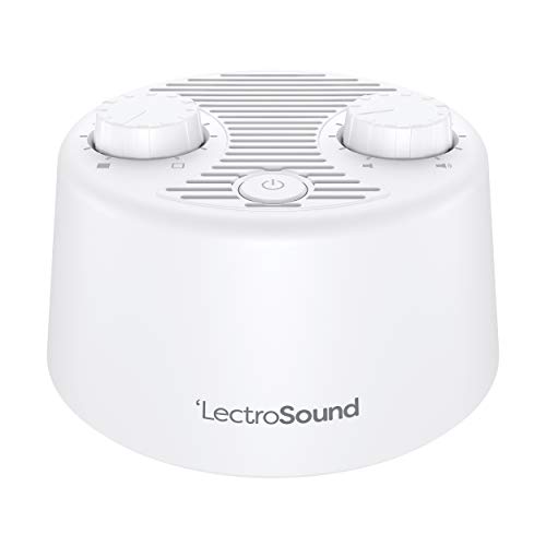Adaptive Sound Technologies LectroSound Noise Machine for Sleep and Relaxation With Power Adapter, White