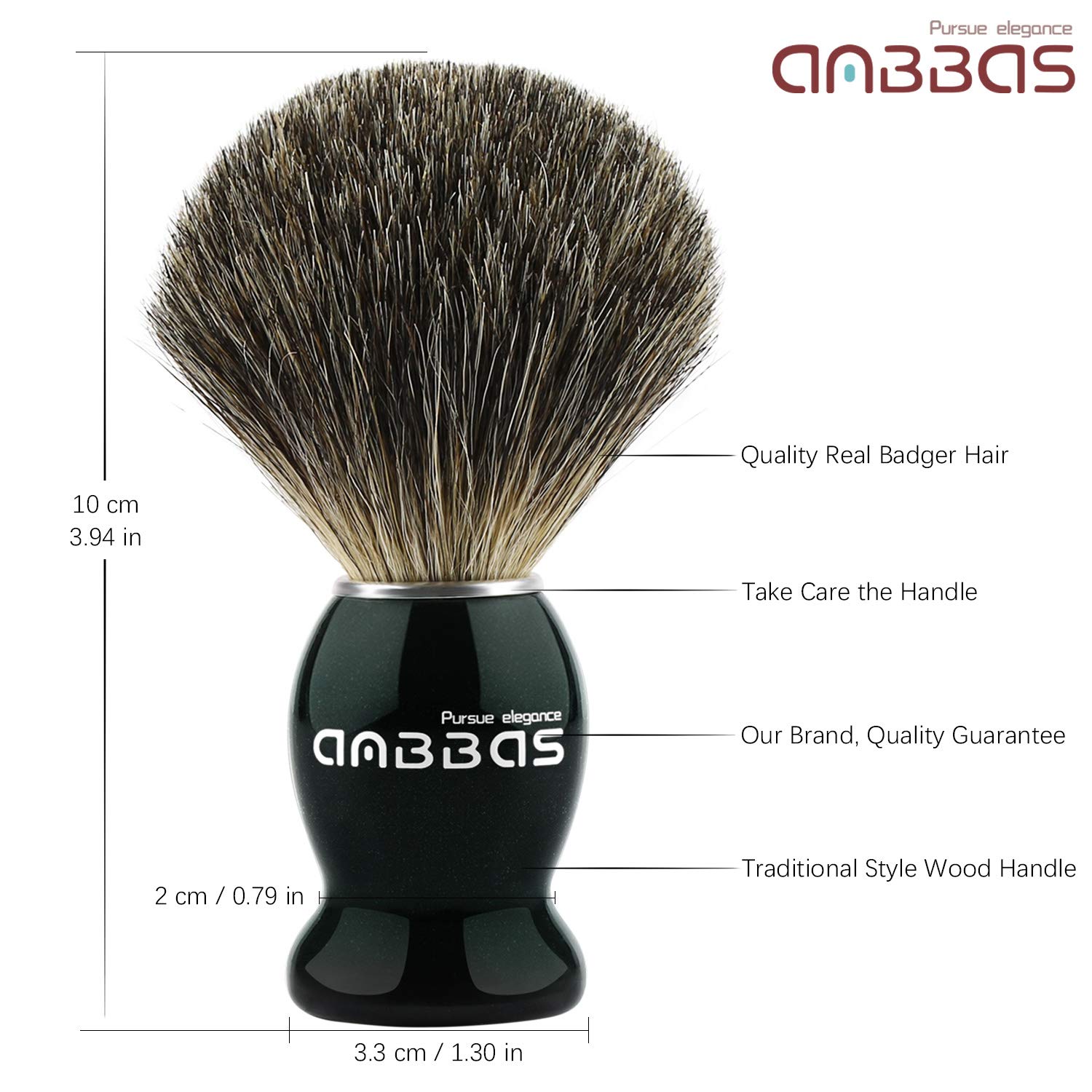Wet Shaving Set Badger Hair Shaving Brush and Holder Stand