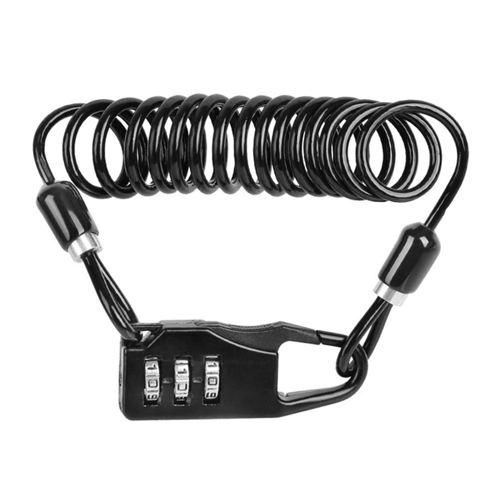 2.17x0.79inch Mountain Bike Helmet Lock, Bicycle Lock, Compact and Portable Three Digit Bike Password Lock for Lock Helmet and Bike