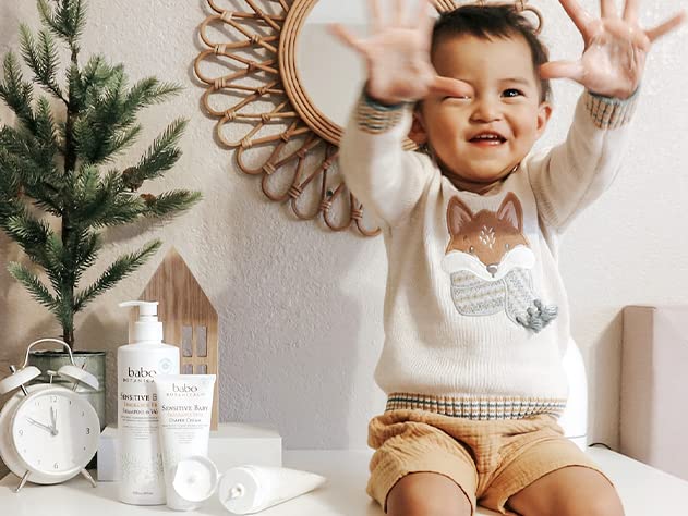 Babo Botanicals Sensitive Baby Fragrance-Free Diaper Cream - with Non-Nano Zinc Oxide, Organic Calendula, Shea & Cocoa Butter - EWG Verified - 3 oz