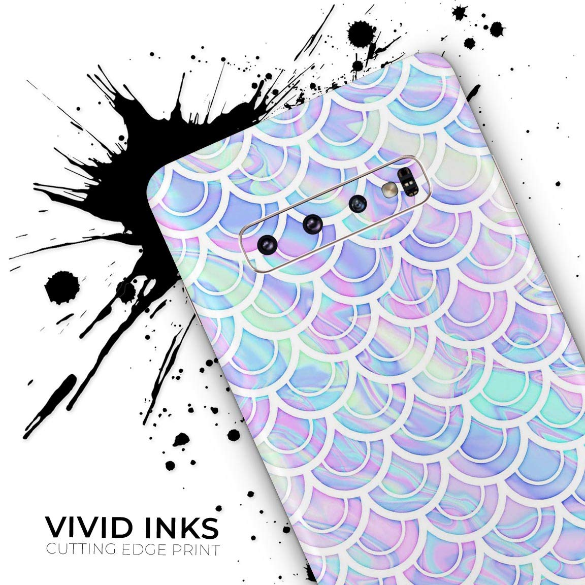 DesignSkinz Iridescent Dahlia v9 Protective Vinyl Decal Wrap Skin Cover Compatible with The Samsung Galaxy S20 (Screen Trim & Back Glass Skin)