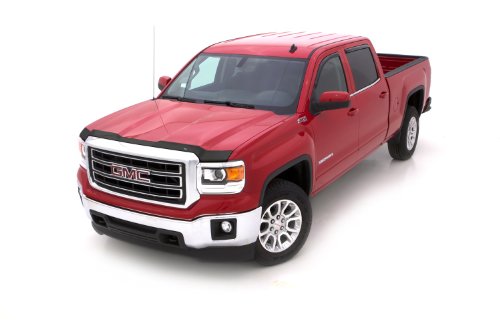 Auto Ventshade [AVS] Aeroskin Hood Protector | 2014 - 2018 GMC Sierra 1500, 2019 GMC Sierra 1500 Limited, Low Profile/Flush - Smoke | 322075