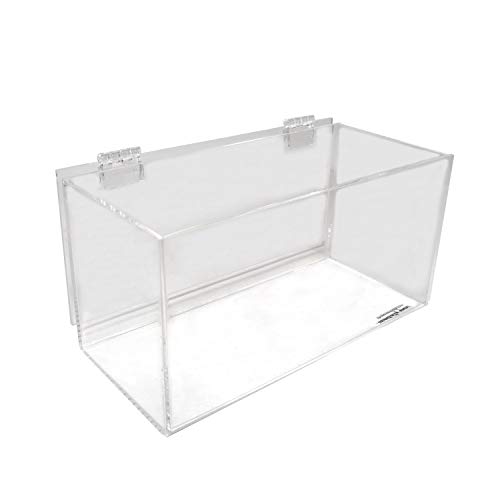 Essentially Yours Face Mask Dispenser | Acrylic Mask Box with Cover for Storing and Dispensing Personal Face Masks (Clear)