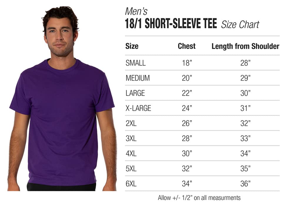 Ashland University Official Large One Color Logo Short Sleeve Mens Cotton T-Shirt,Purple, 2X-Large