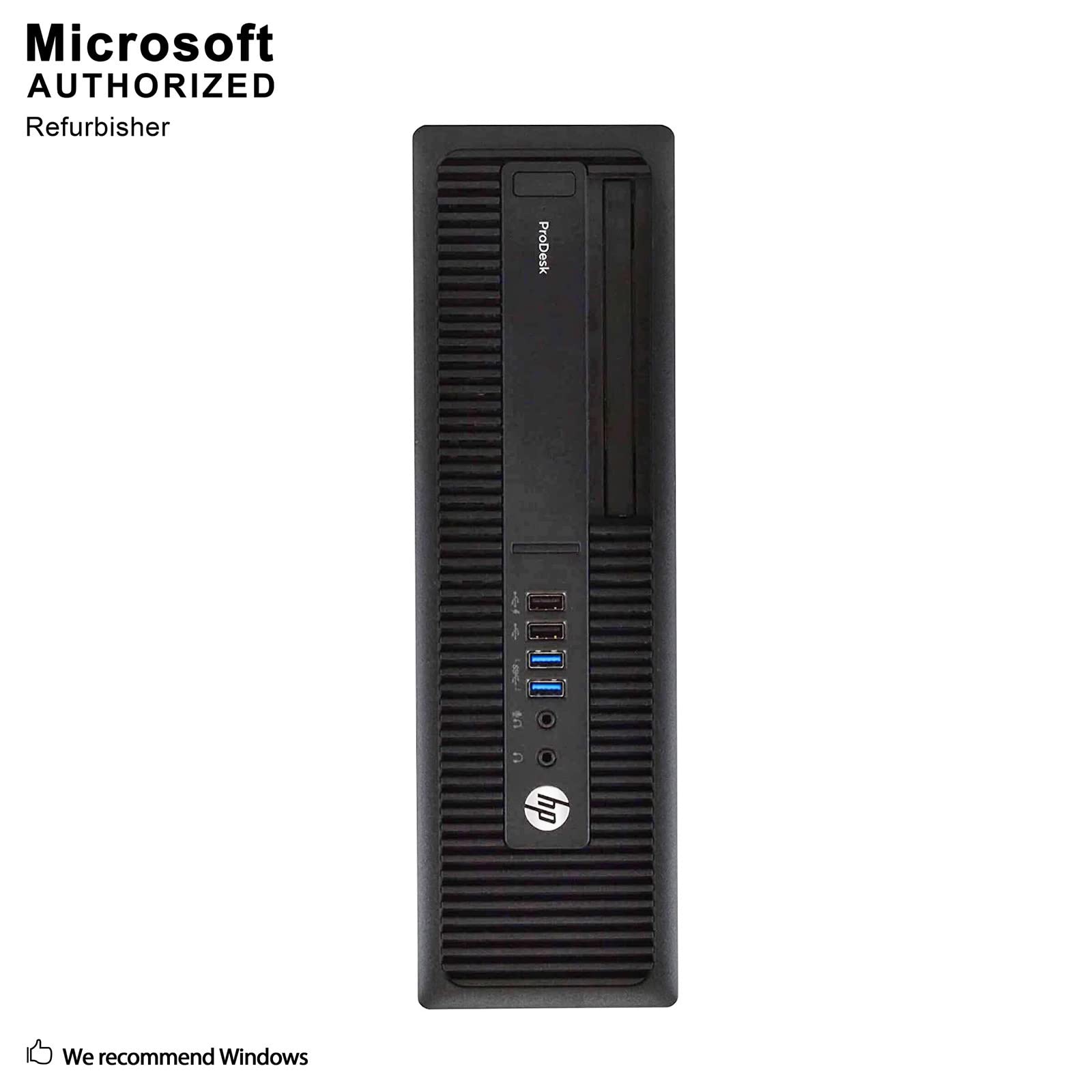 HP ProDesk 600 G2 Small Form Factor PC, Intel Quad Core i7-6700 up to 4.0GHz, 16G DDR4, 512G SSD + 1T, WIFI, Bluetooth 4.0, DVDRW, Windows 10 64-Multi-Language Support English/Spanish/French (Renewed)