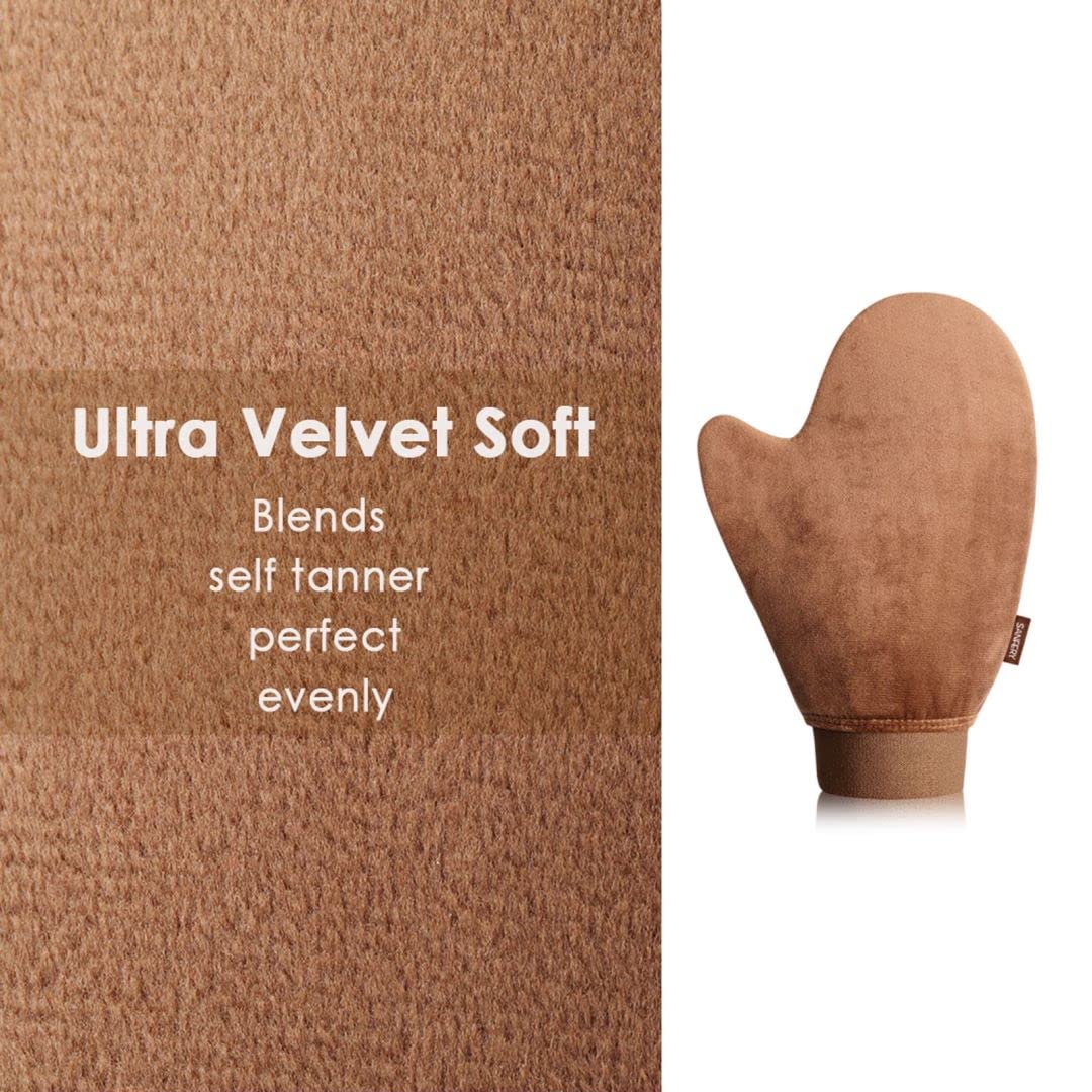 Sanfery Self Tanner Mitt Applicator - US Patent Self Tanning Mitt, Sunless Tanning Glove, Fake Tan Mitt
