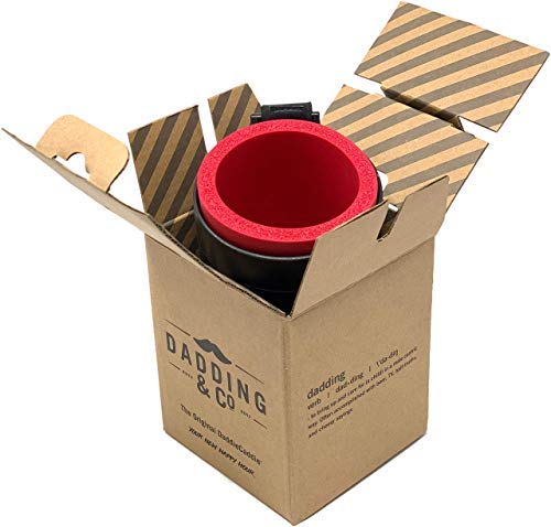 Dadding & Co. Original DaddieCaddie Cup Holder for Strollers, Golf Carts, Boats and Bikes – Includes Mounting System – Discretely Holds 12 Oz. Beverage Cans for Happy Hour on The Go