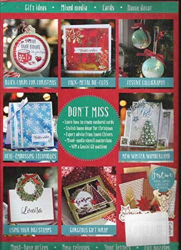 CRAFTER'S INSPIRATION, THE ALL IN ONE CRAFT MAGAZINE ISSUE, 2018 ISSUE, # 20 ALL FREE GIFTS ARE INCLUDED. ( YOUR CRAFT KIT INCLUDES DIE SET, STAMPS, CRAFTS STENCIL & 2 CD -ROMs ) PRINTED IN UK ( SINGLE ISSUE MAGAZINE )