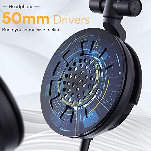 MAONO USB Podcast Microphone with Headphone Set, Zero-Latency Monitoring Computer Condenser PC Mic 192KHZ/24Bit with Mute Button for Recording, Voice Over, Streaming(AU-PM401H)