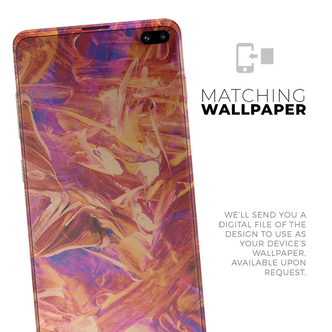 DesignSkinz Liquid Abstract Paint Remix V60 Protective Vinyl Decal Wrap Skin Cover Compatible with The Samsung Galaxy S20 (Screen Trim & Back Glass Skin)