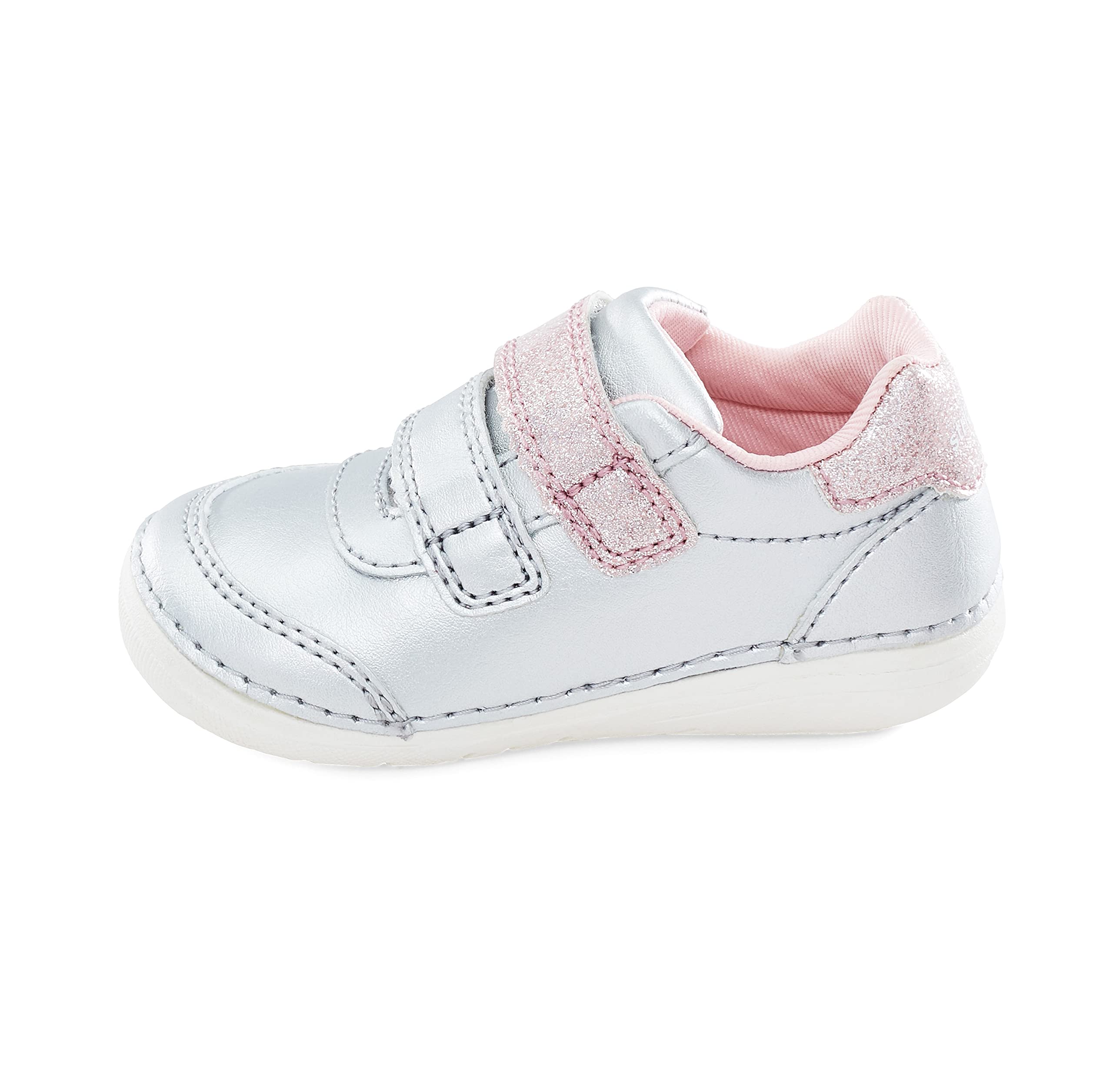 Stride Rite Baby Soft Motion Kennedy Sneaker, Silver Multi, 3.5 US Unisex Infant