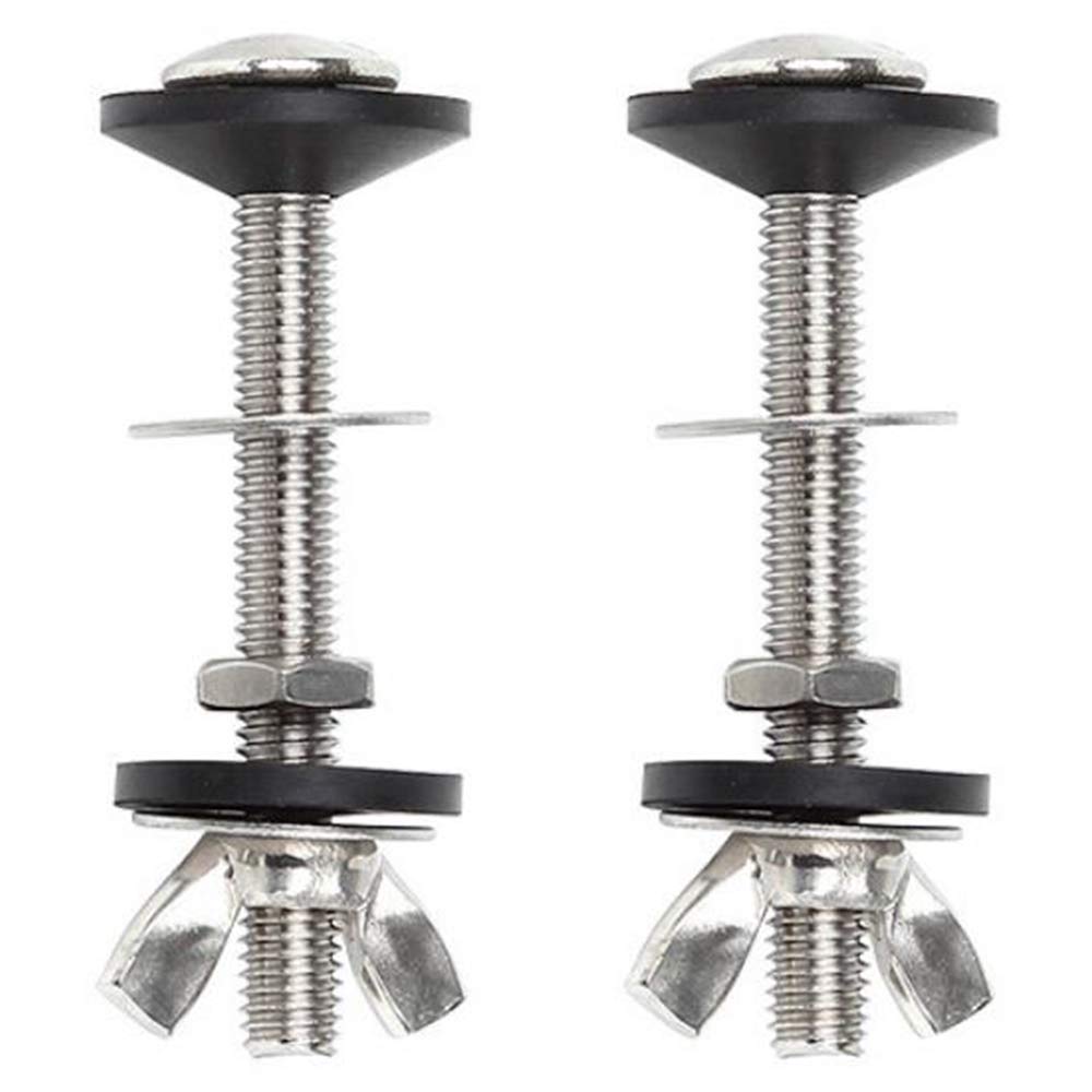 2 Pcs Leaking Toilet Close Coupling Toilet Bolts and Seal Set Toilet Bolt Set to Floor Kit Repair Fixings for Toilet Bidet