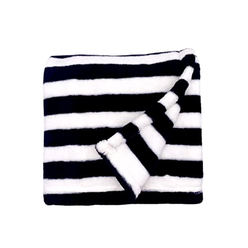 Baby Blanket (Black/White Stripes)