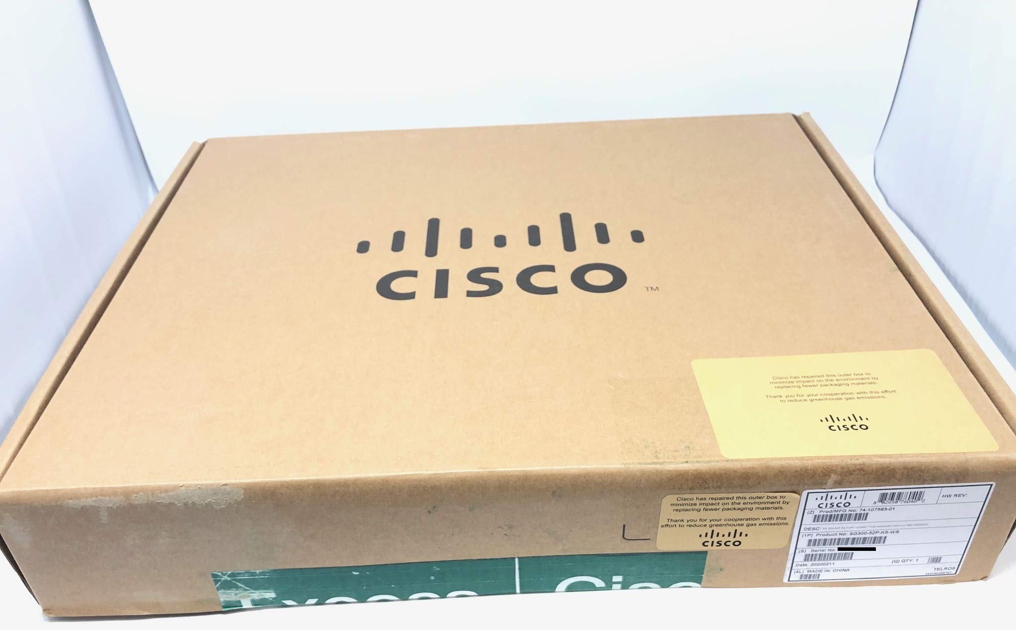Cisco SG300-52P-K9-WS 52-Port Gigabit PoE Managed Switch (Refurbished by Cisco) - Renewed