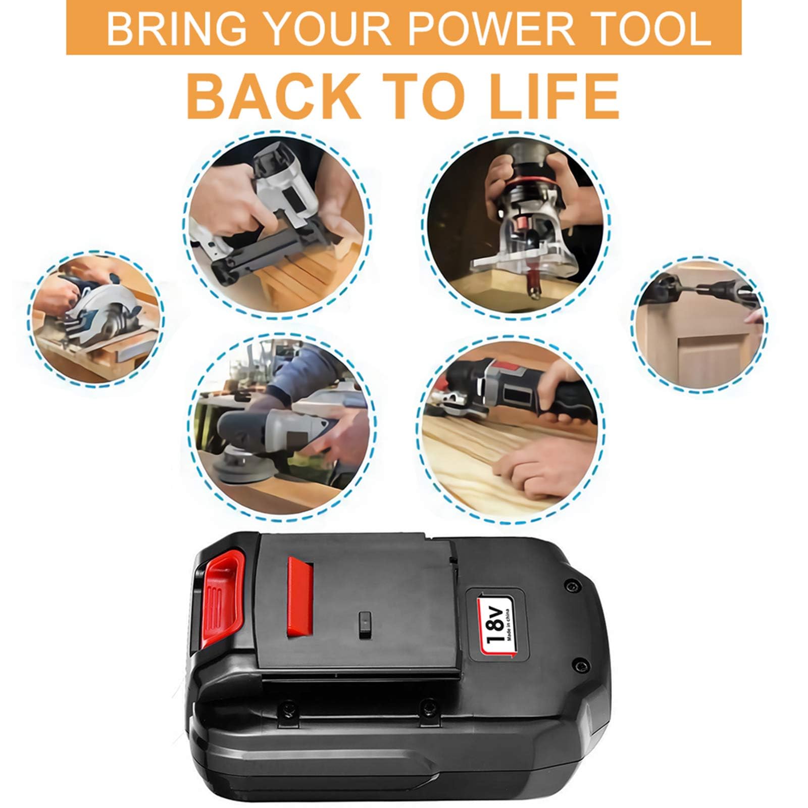 2Packs 4.5Ah High Capacity Replacement for Porter Cable 18V Battery Ni-Mh PC18B Compatible with Porter Cable 18 Volt PC18B-2 PCC489N PCMVC PCXMVC Cordless Tools Batteries(Red)