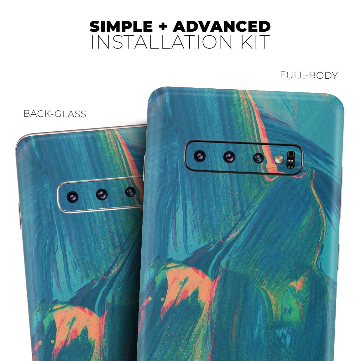 DesignSkinz Liquid Abstract Paint Remix V89 Protective Vinyl Decal Wrap Skin Cover Compatible with The Samsung Galaxy S20 (Screen Trim & Back Glass Skin)