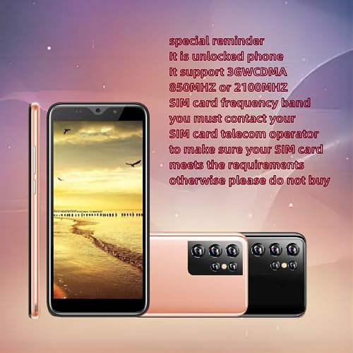 aderroo Smartphone, S18 ,5.72-inch Screen,Front and Rear Cameras,Only Supports Dual SIM Card Frequency Band of 3GWCDMA (850/2100MHZ),Unlocked Cell Phone(Green)