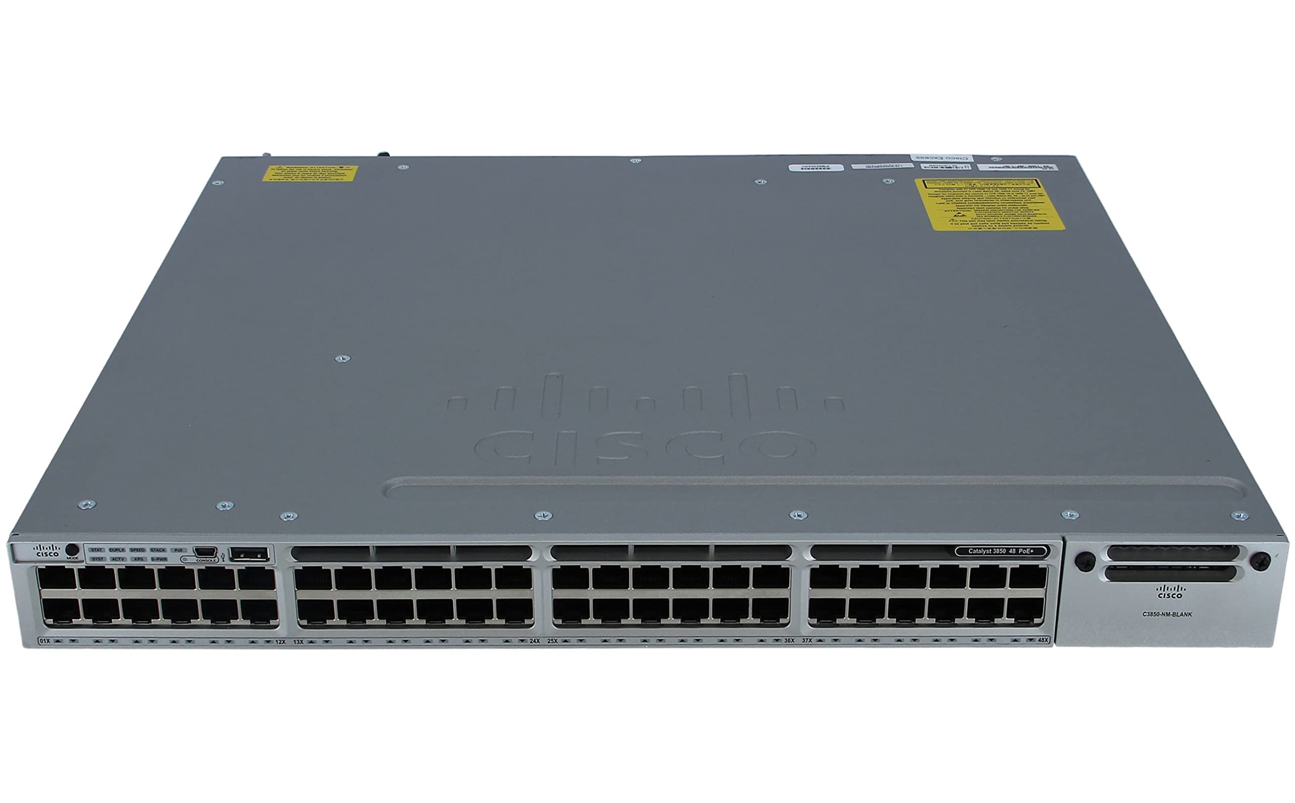 Cisco WS-C3850-48P-L Catalyst 3850 48-Port Gigabit PoE+ Switch (Renewed)
