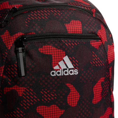 adidas Foundation 6 Backpack, Nomad Digi Camo Vivid Red-Black/Black/Silver Metallic, One Size