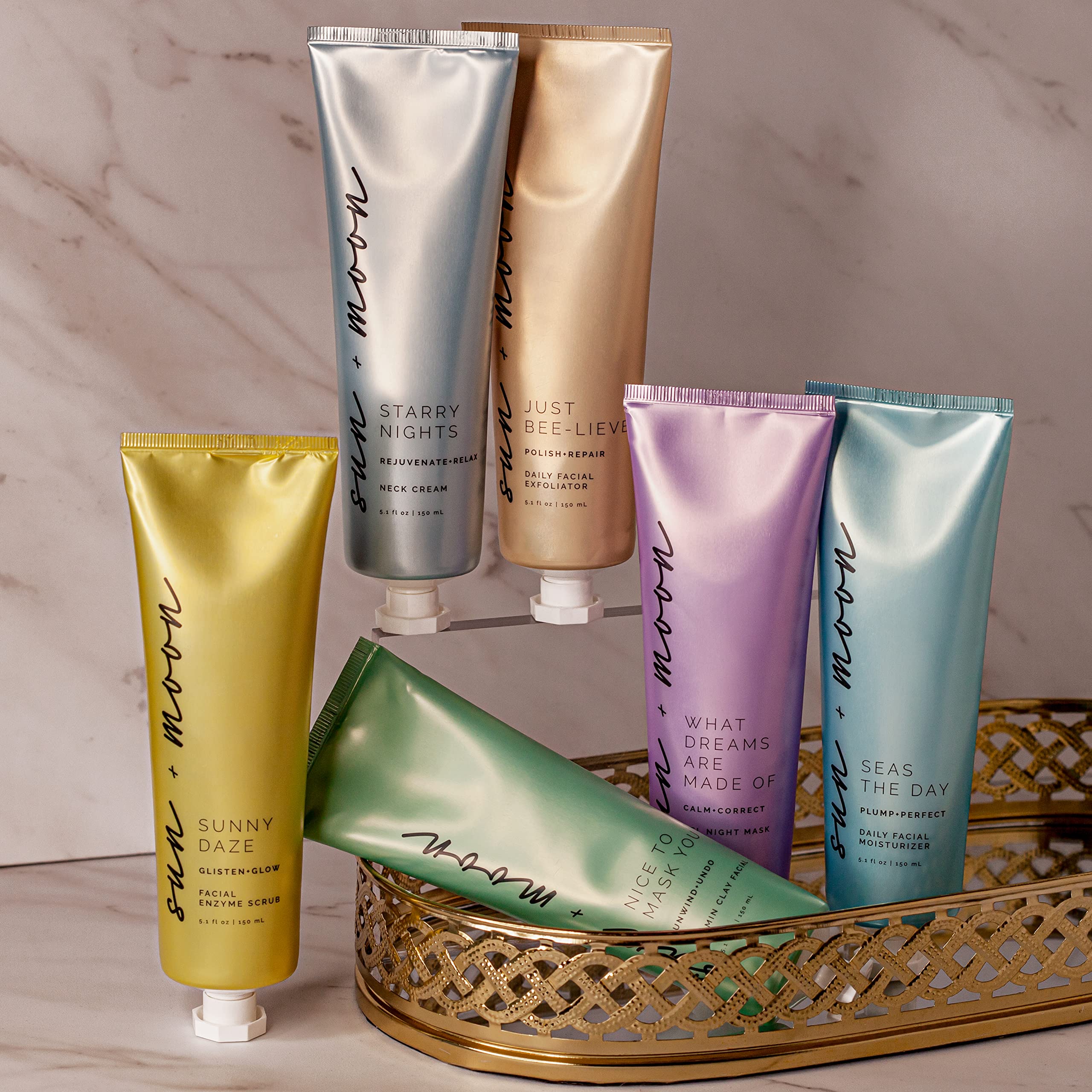 Sun + Moon Lavender Face Mask Gel Type Night Pore Calming Renewing Restoring Skincare Glycolic Acid - 5.1 oz