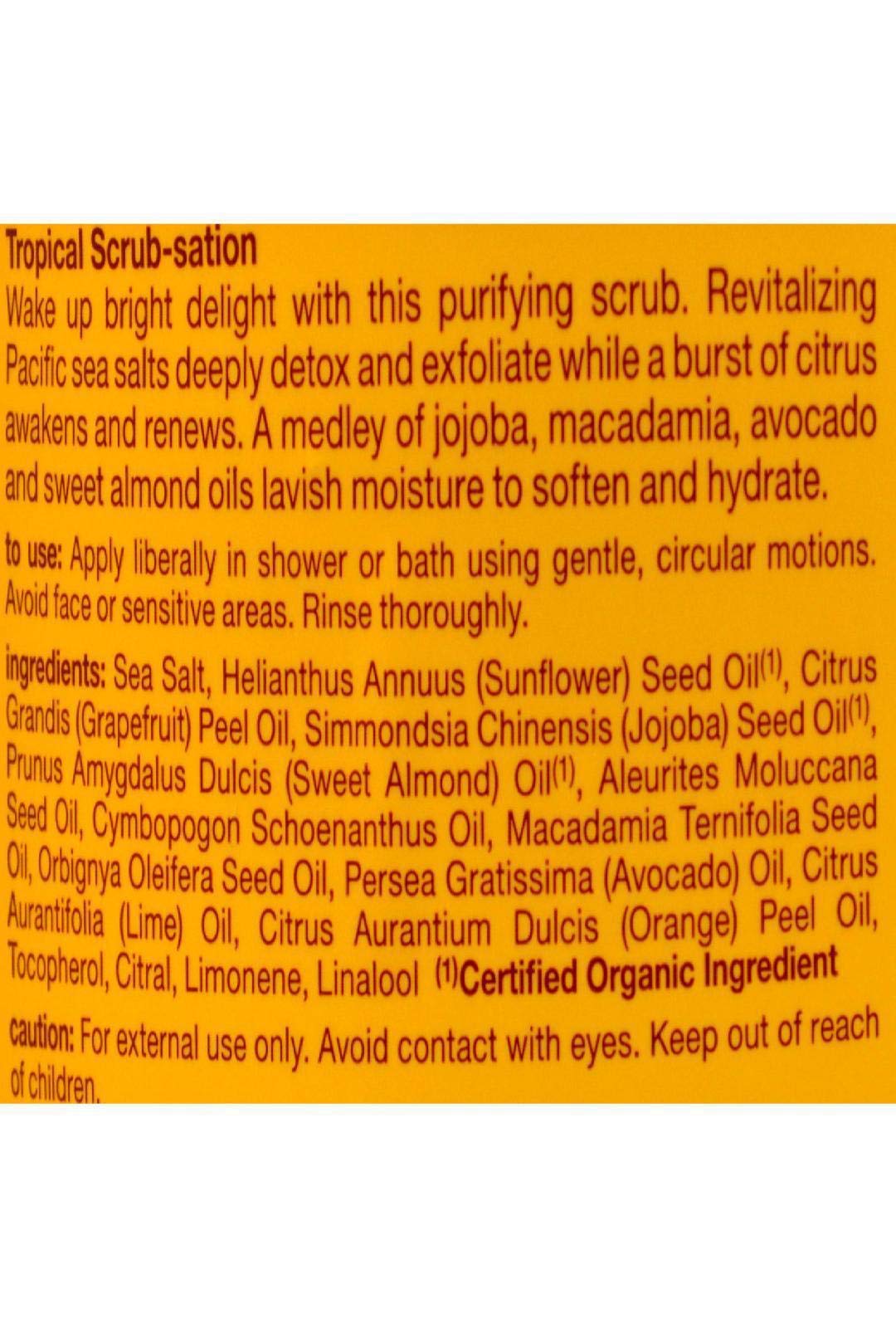 ALBA BOTANICA BODY SCRUB,SEA SALT, 14.5 OZ