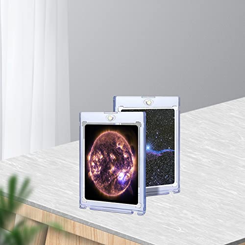 25 ct Magnetic Card Holder 35pt, Trading Card Hard case, Card Protector Hard Plastic, Hard Card Sleeves Display case for Standard Collection Cards