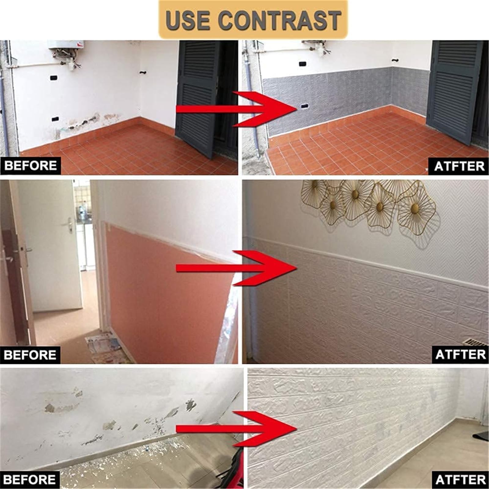 3D Wall Panels Peel and Stick - PE Foam DIY Self Adhesive, Waterproof, Perfect for Interior Wall Decor in Bedroom & Living Room (White, 20pcs 13Γ15ββ)