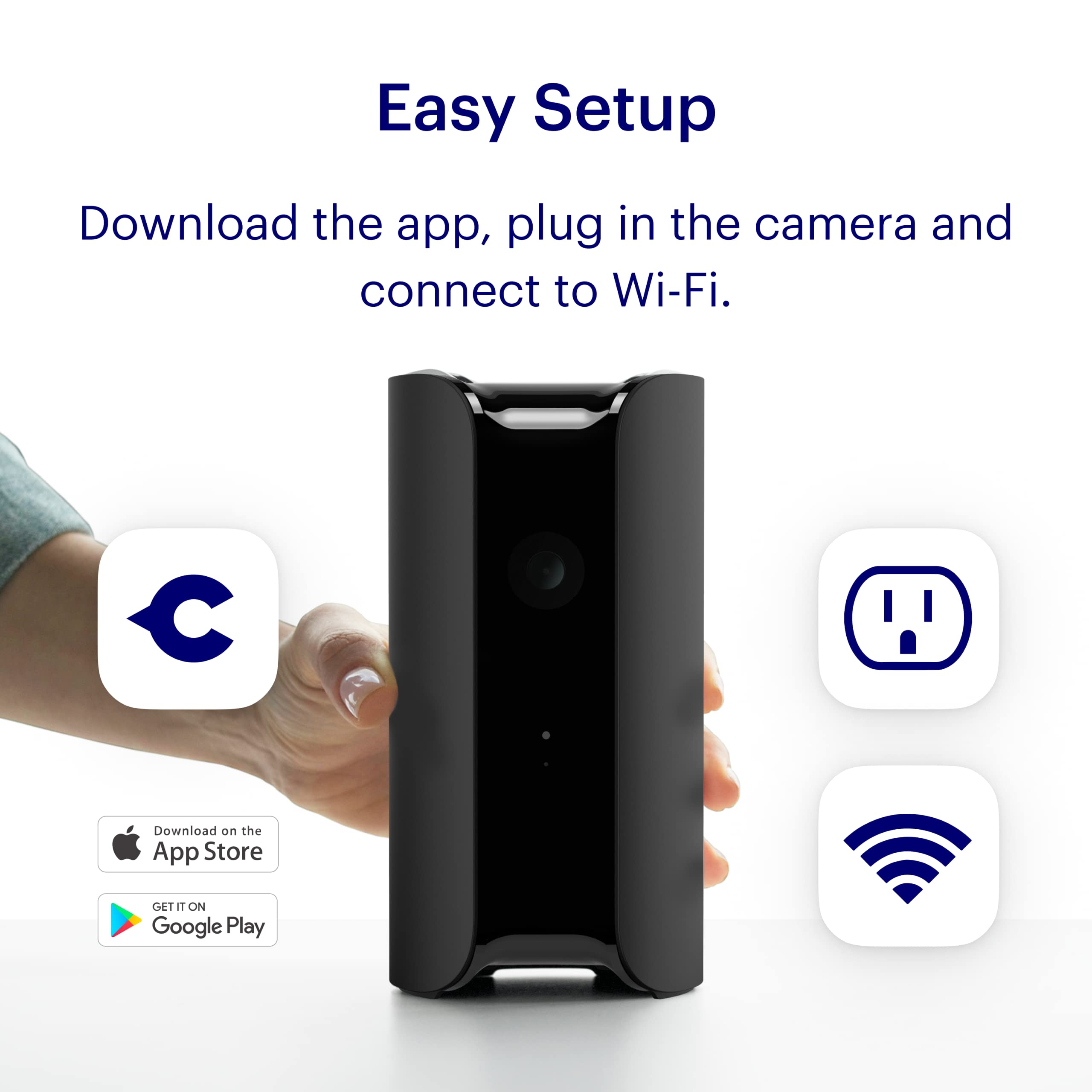 CANARY View: Indoor Security Camera | Home Monitoring, WiFi, Wide-Angle Lens, Motion Alerts, Compatible with Alexa & Google Home, Black