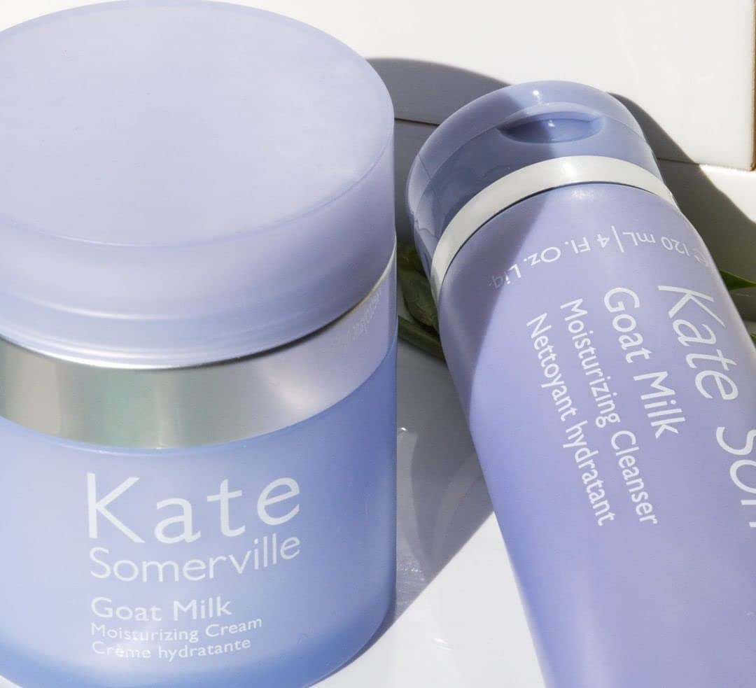 Kate Somerville Goat Milk Moisturizing Cleanser, Gentle Daily Face Wash, Relieves Dry Skin & Tightness, 4 Fl Oz